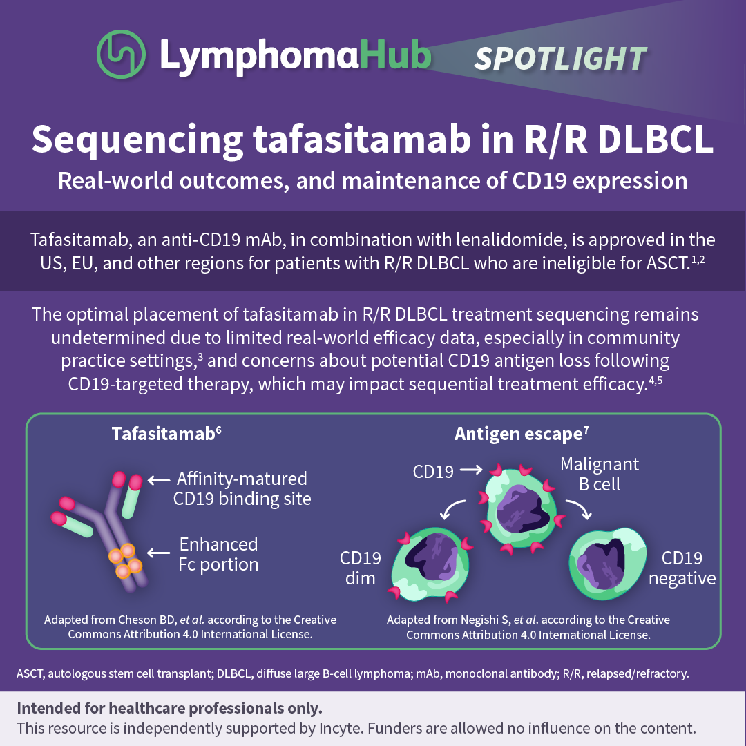 Tafasitamab in R/R DLBCL: Real-world outcomes, and maintenance of CD19 ...